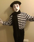 Homemade Mime costume