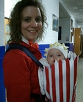 Homemade Baby Popcorn Costume