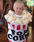 DIY Popcorn Baby Costume